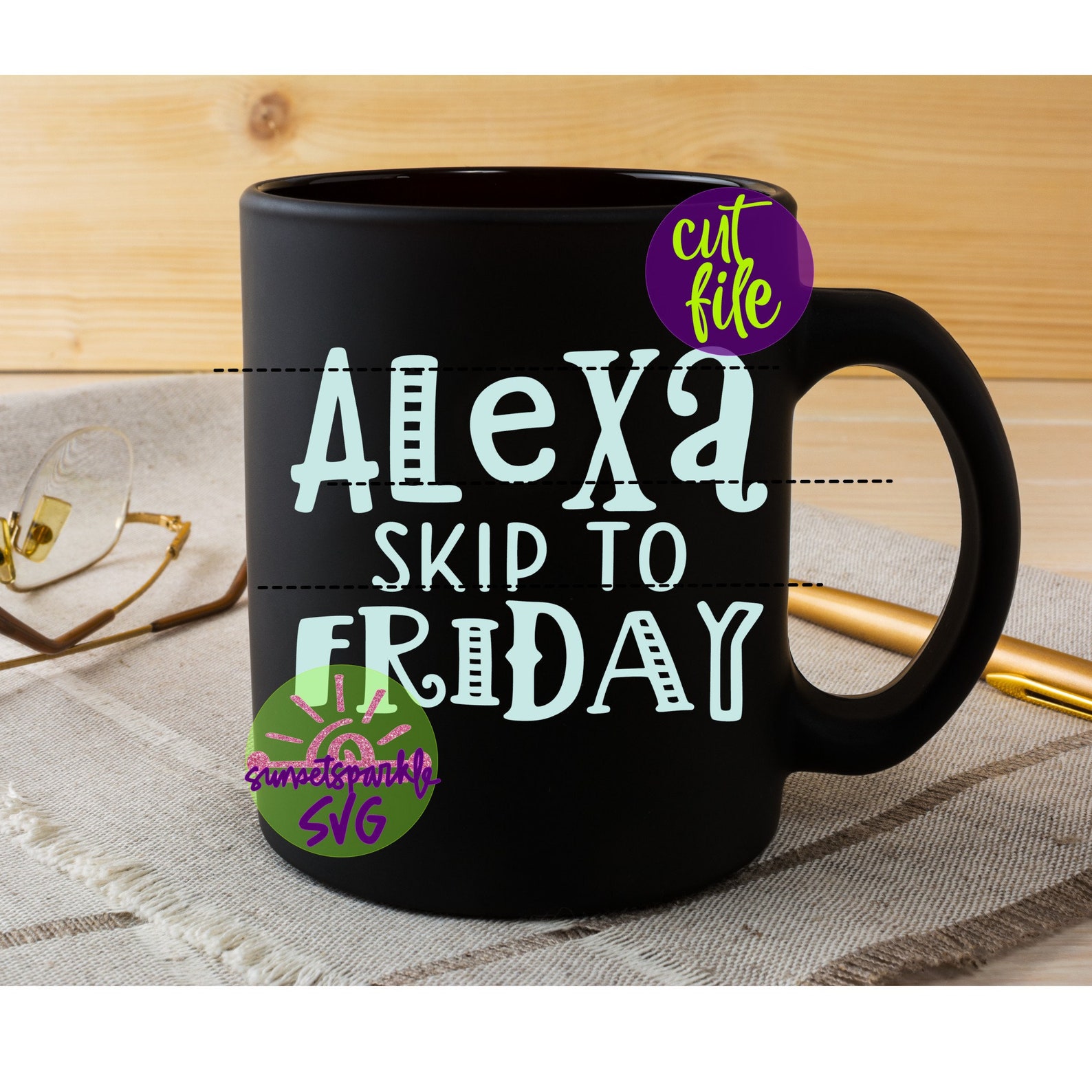 Funny Svg - Alexa Skip to Friday Svg, Alexa Svg, Dxf, Png, Funny Svg ...