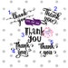 Thank You Svg, Dxf, Png, Instant Download, Thank You Clip Art, Thank ...