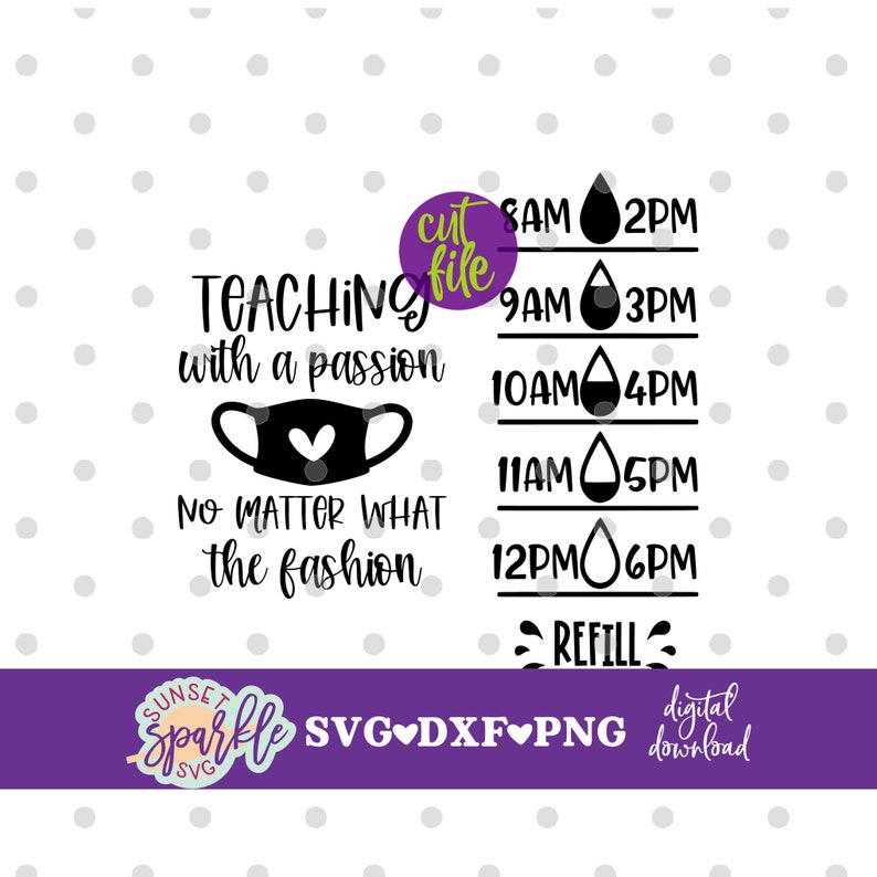 Teacher Life Svg Teaching With A Passion No Matter What the - Etsy