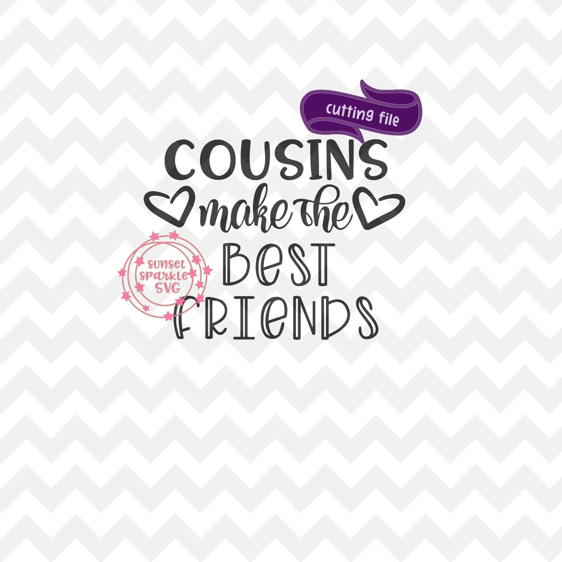 Clip Art & Image Files Iron on file Cousins make the Best Friends SVG Jpg Besties SVG Vector ...