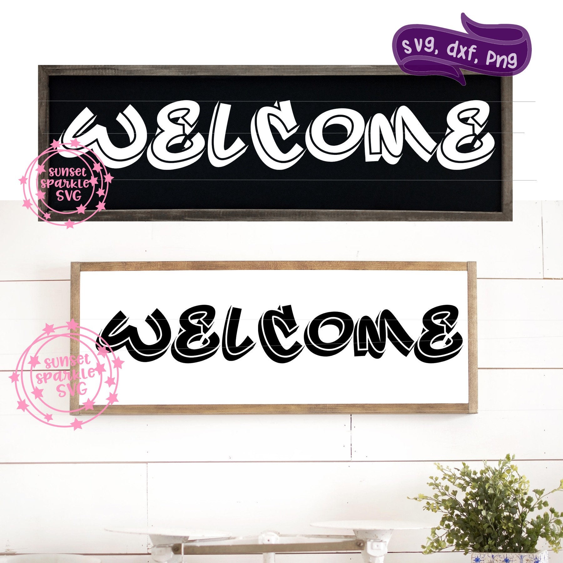 Welcome svg dxf png instant download Porch svg for cricut | Etsy