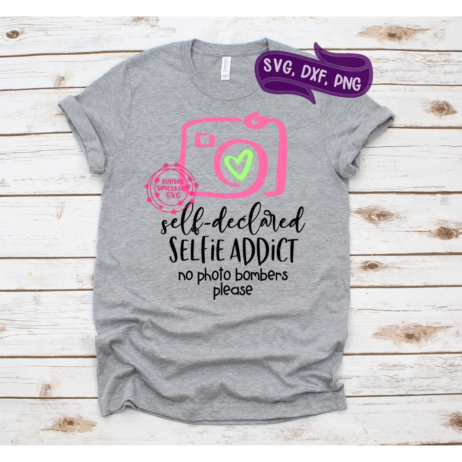 Selfie Addict svg Girl svg dxf png instant download Teen | Etsy