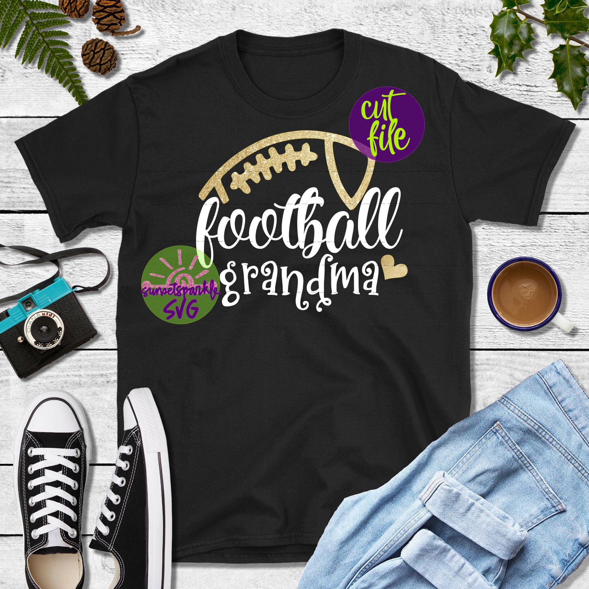 Grandma Svg Files Football Grandma Svg Football Svg Dxf - Etsy