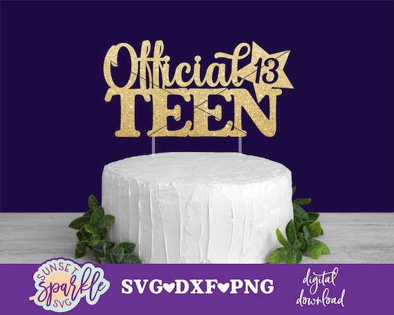 13th Birthday Cake Topper SVG File Official Teen 13 Svg Cake Etsy 13th-birthday-cake-topper-svg-file-official-teen-13-svg-cake-etsy