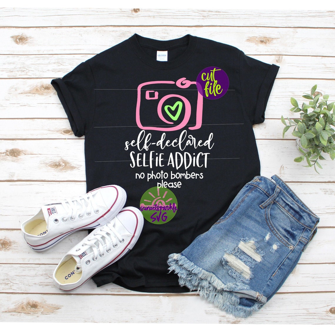 Selfie Addict Svg Girl Svg Dxf Png Instant Download Teen - Etsy