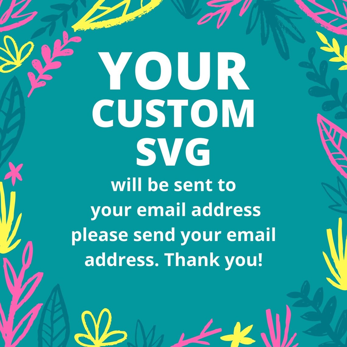 Custom SVG - STANDARD - Custom Order Svg, Customize Svg, Dxf, Png File ...