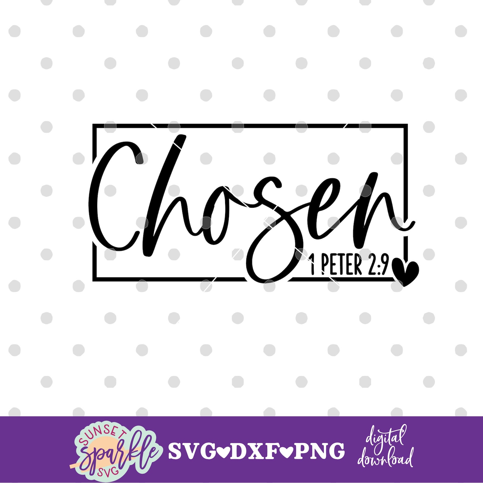 Christian Svg - Chosen SVG, Chosen Blessed Forgiven Redeemed Svg, Bible ...