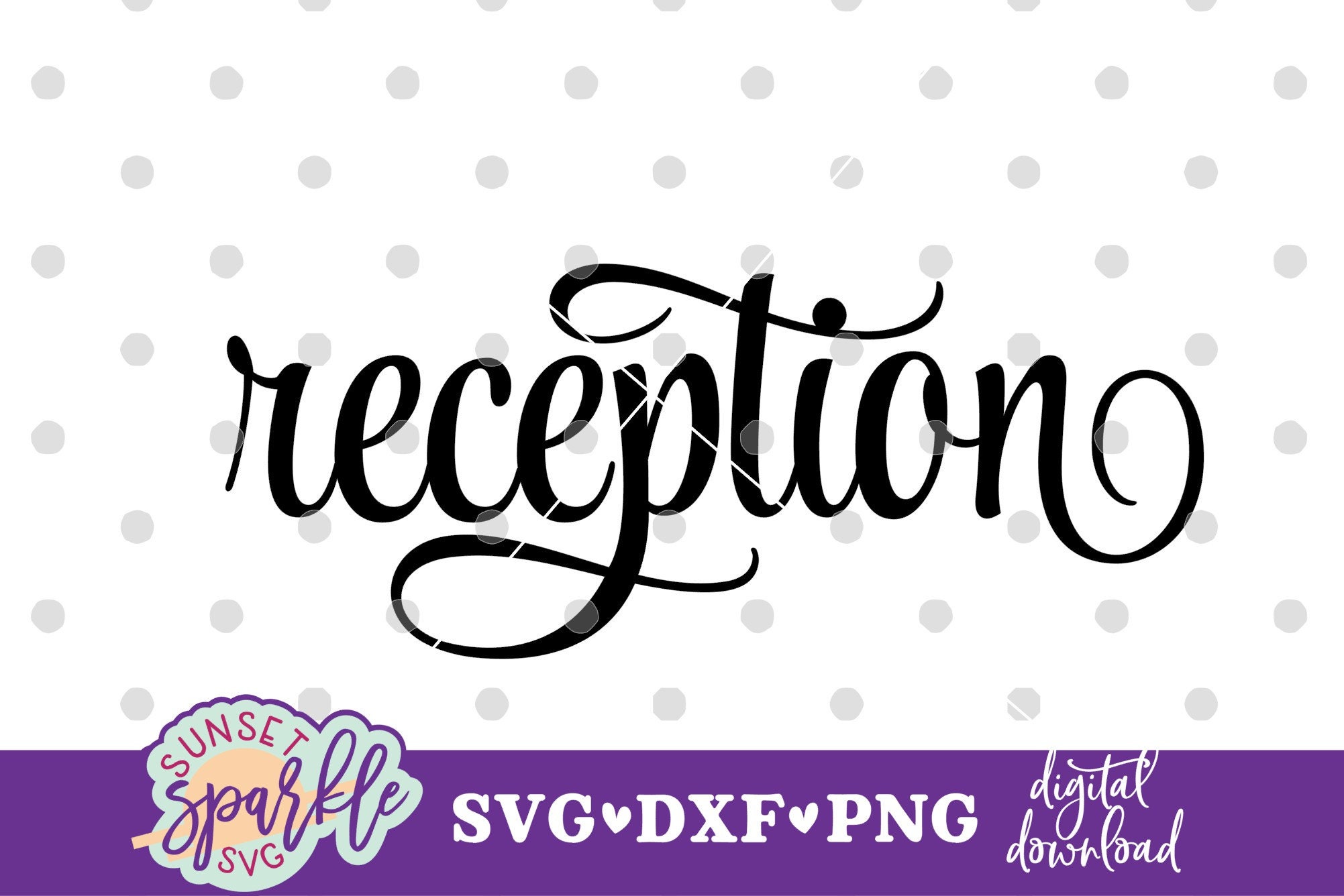 Reception Svg Welcome to Our Wedding Svg Wedding Svg Dxf - Etsy Canada