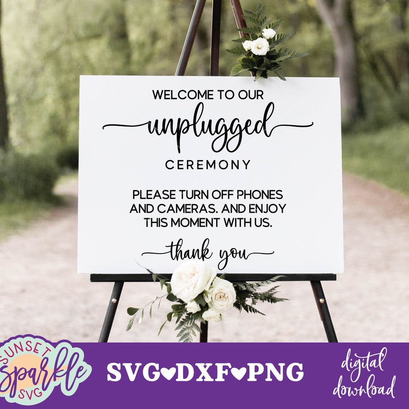 Unplugged Sign Svg - Etsy