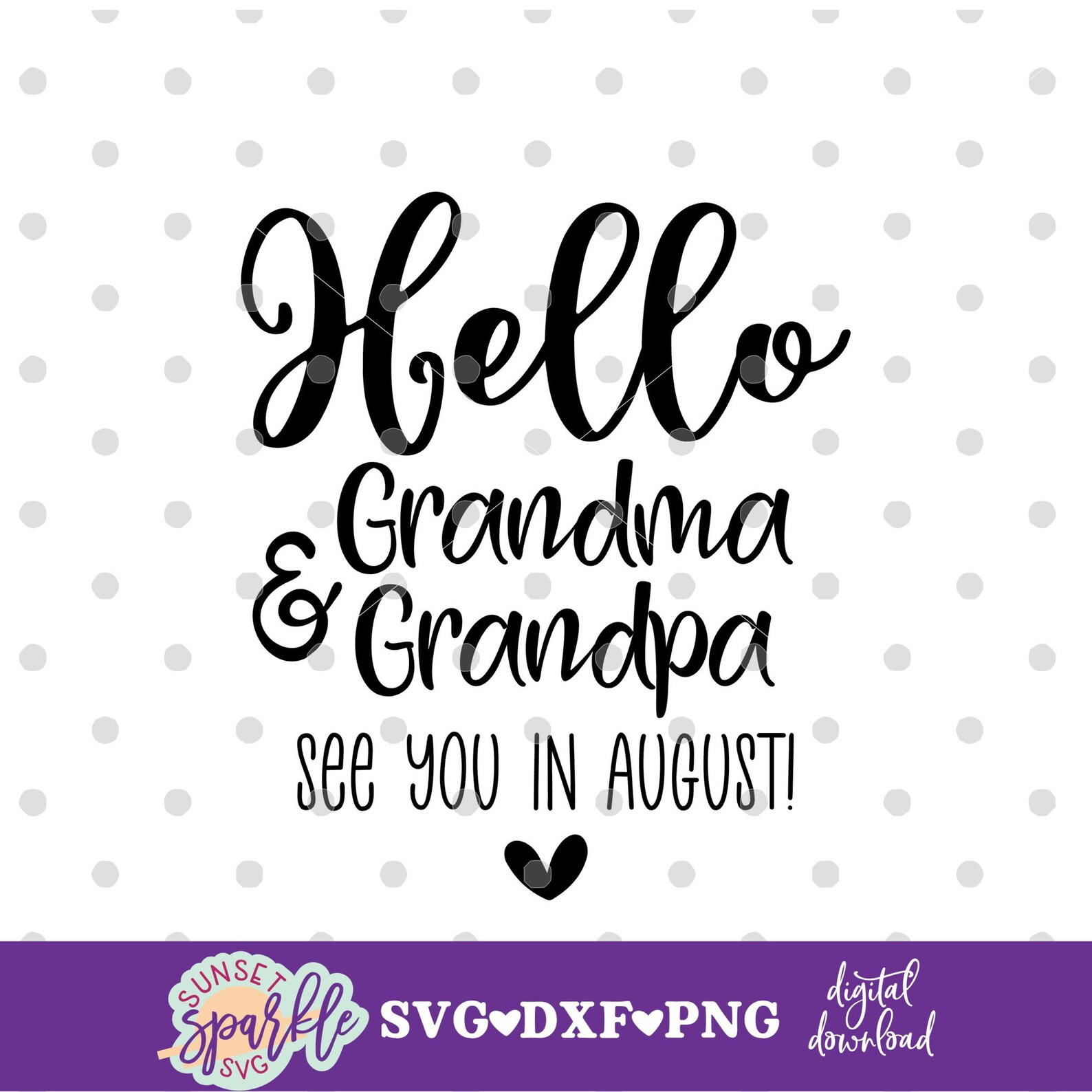 Hello Grandma and Grandpa Svg - Baby Announcement Svg, Pregnancy Svg ...