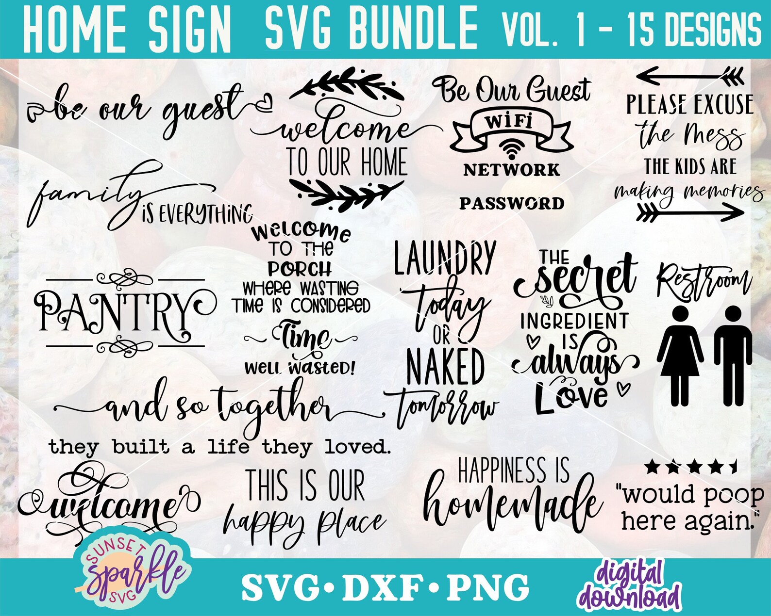 Home Svg Files Home SVG Bundle Funny Svg Dxf Png File - Etsy Canada