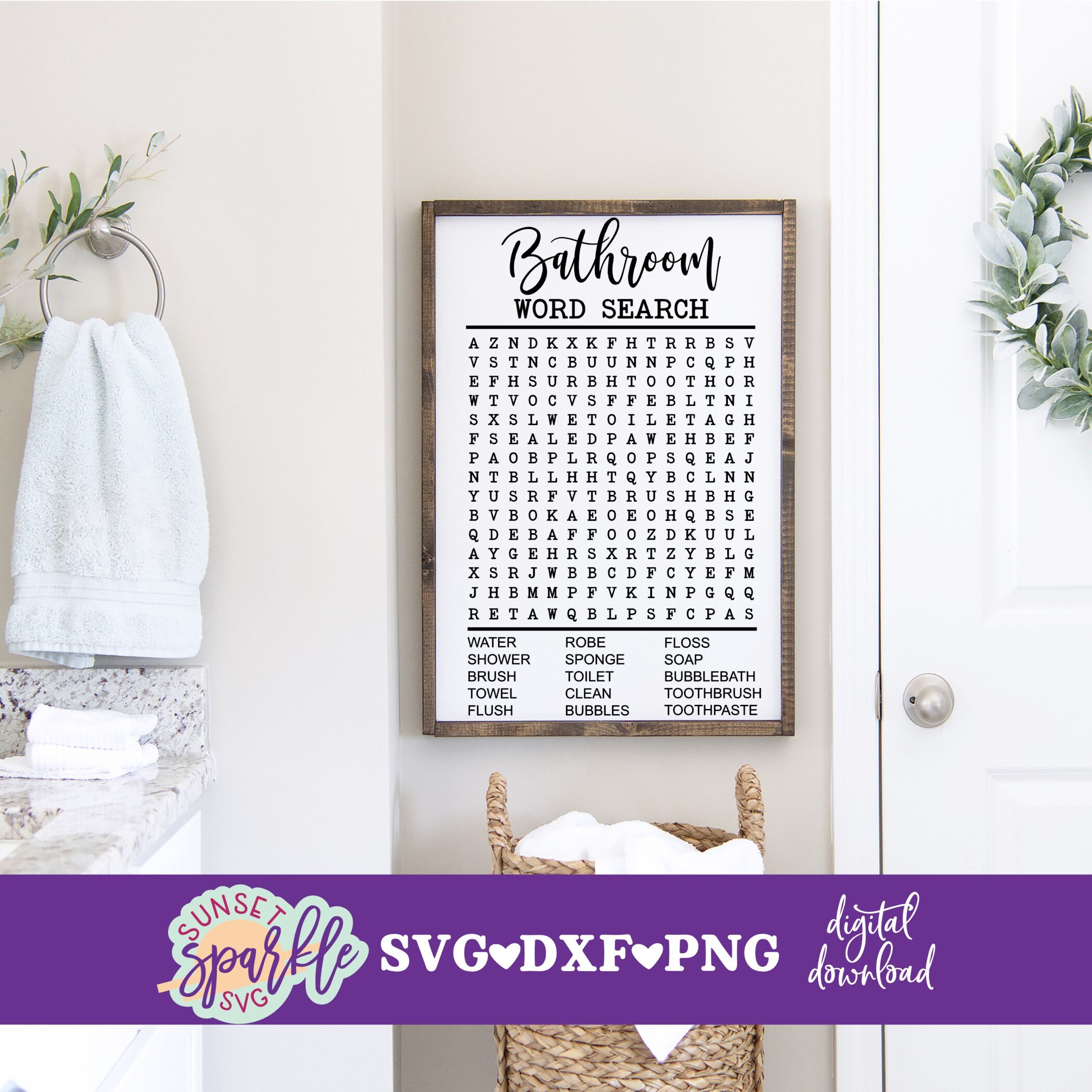 Bathroom Svg - Bathroom Bundle SVG Files, Bathroom Svg, Dxf, Png File ...
