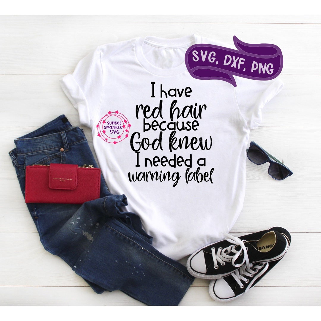 Red Head Svg, Red Hair Svg, Funny Svg, Dxf, Png File, Instant Download ...