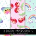 Printable Digital Artwork Download,jpeg,png,kawaii Rainbow Sticker Icon ...