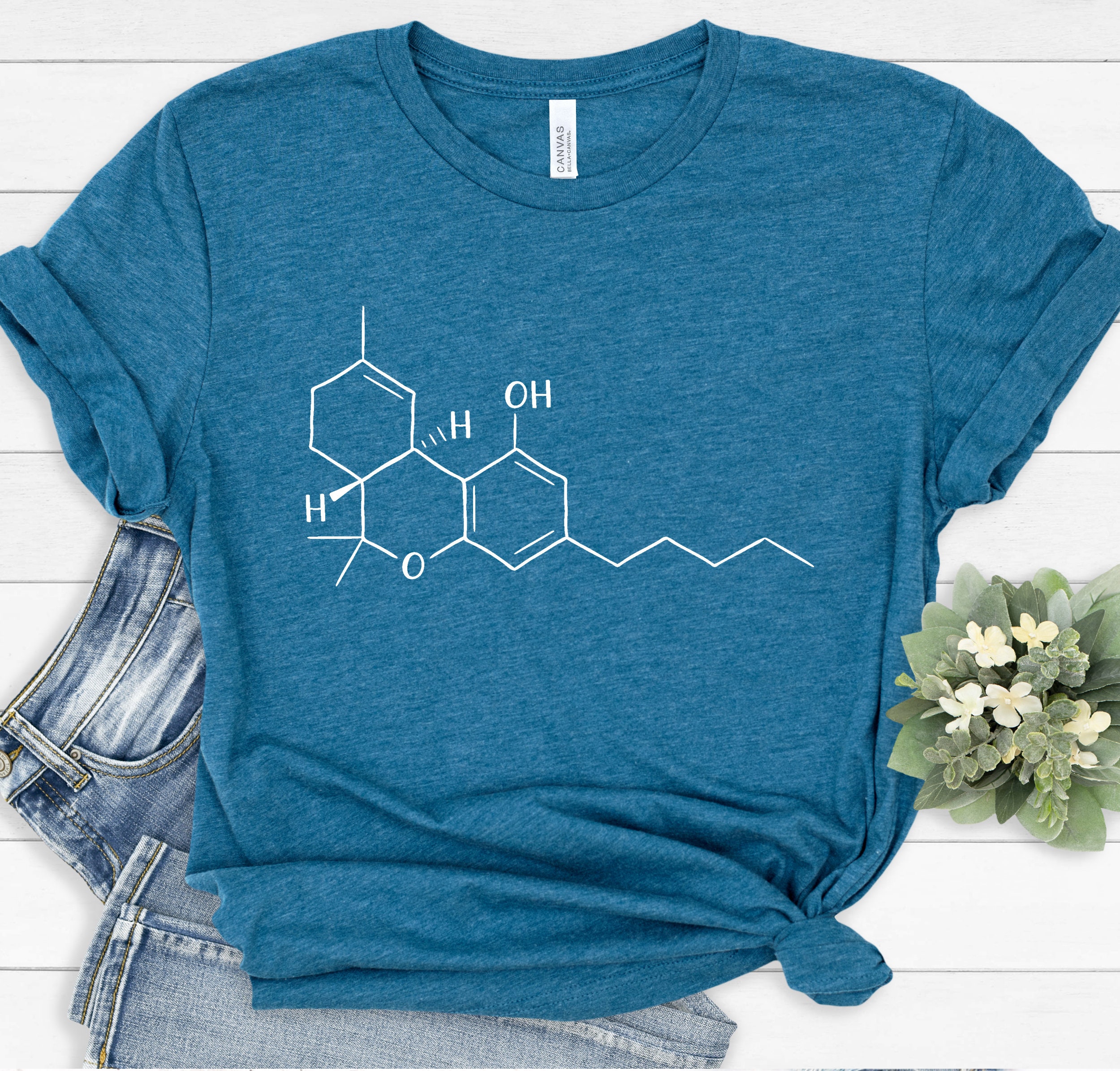 THC Molecule Shirt Molecular Structure Shirt THC Shirt | Etsy
