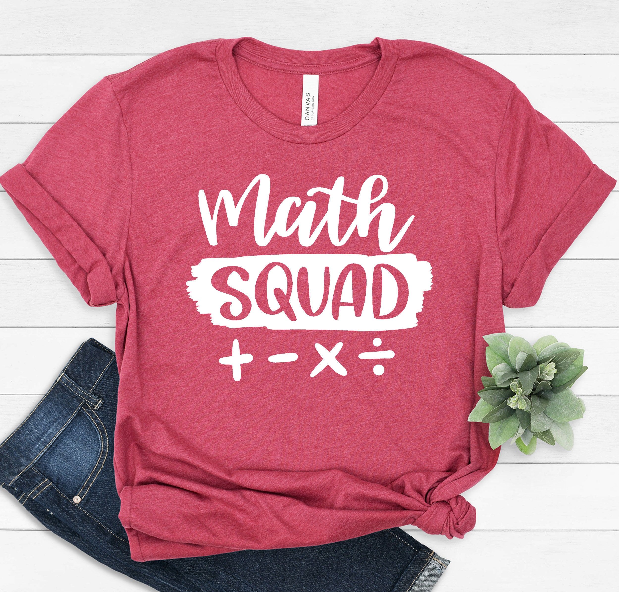 Math Squad Shirt Math Teacher Shirt Mathematics Math Team | Etsy