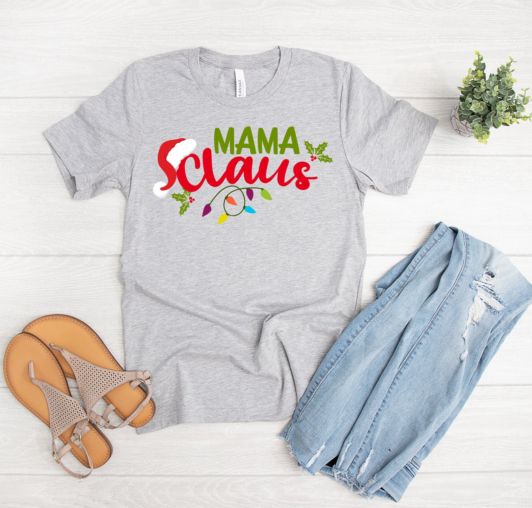 Mama Claus Shirt | Mother Claus Shirt | Mom Claus Hat Shirt | Mama ...