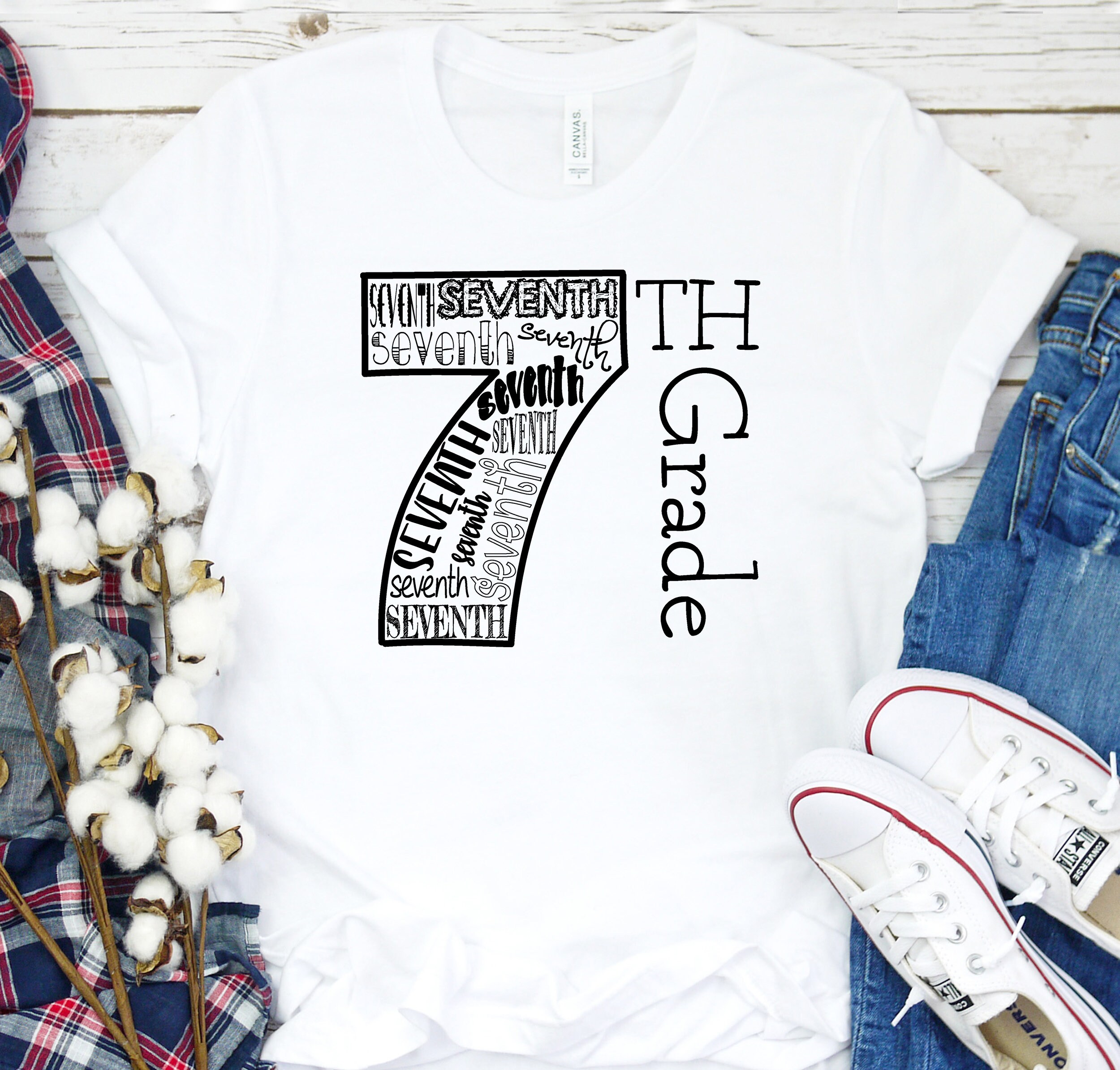 Seventh Grade Shirt ,seventh Grade Teacher Shirt, 7th Grade Shirt ...