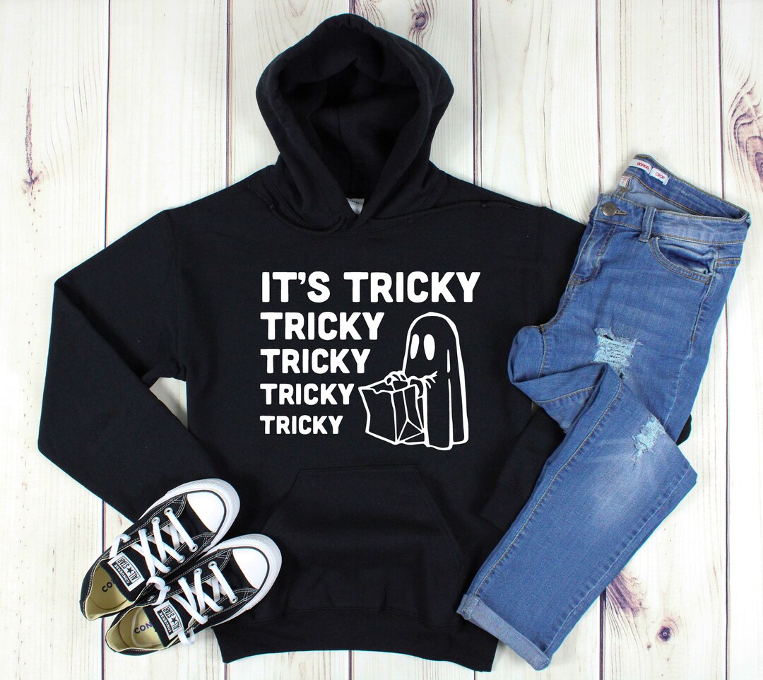 It's Tricky Ghost Hoodie - Halloween Trick or Treat - Unisex - Etsy