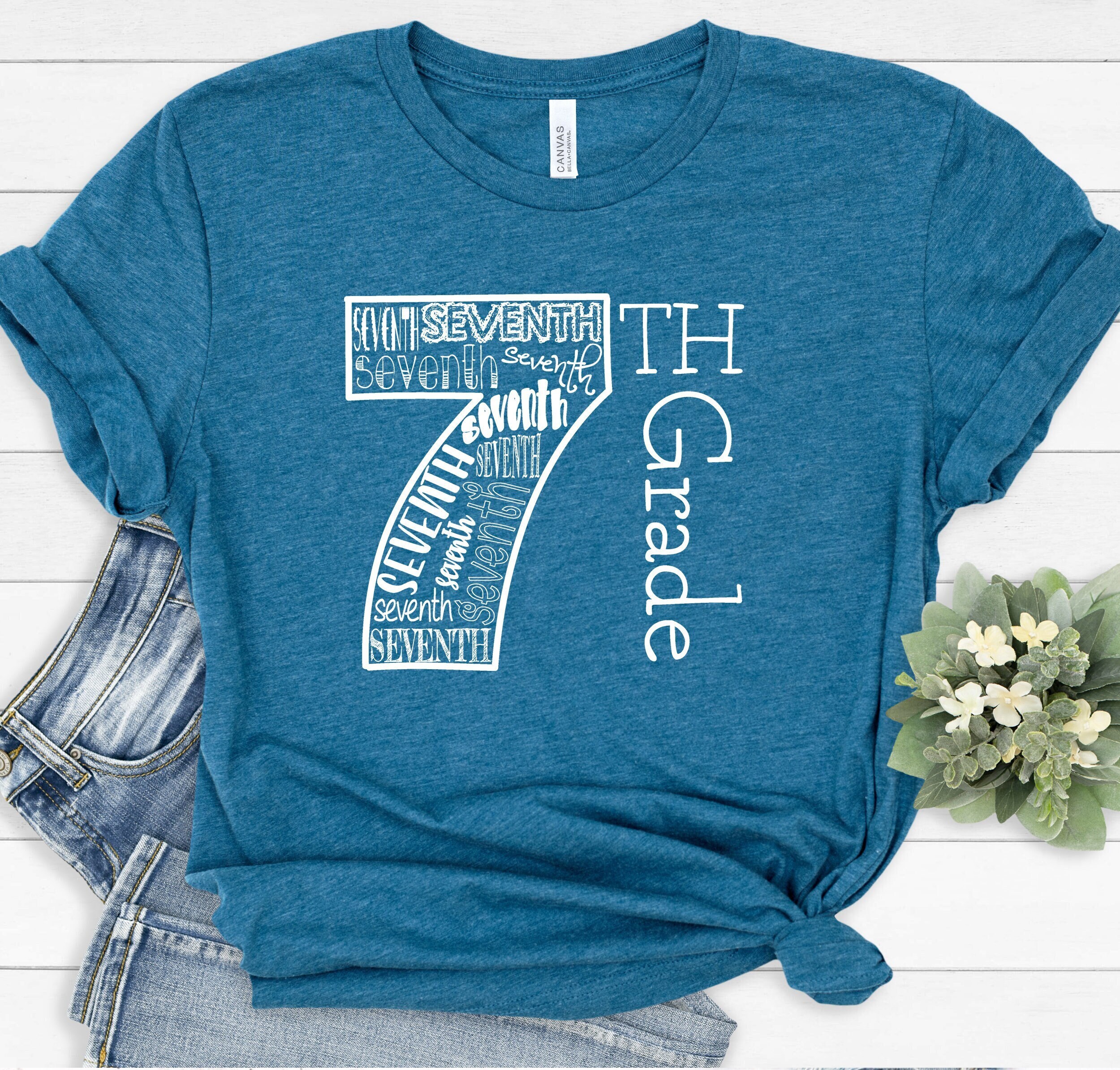 Seventh Grade Shirt seventh Grade Teacher Shirt 7th Grade - Etsy