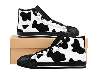 Cow print shoes | Etsy