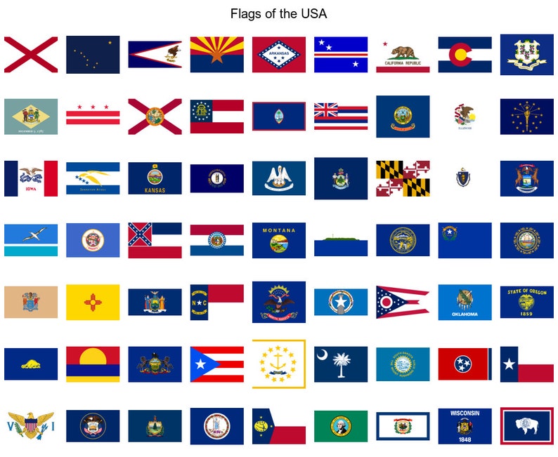 Flags Of The United States And Territories Svgpng Etsy flags-of-the-united-states-and-territories-svgpng-etsy