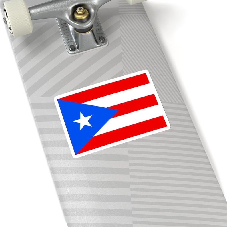 Puerto Rico Flag Sticker - Etsy