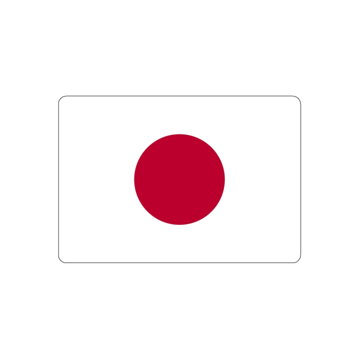 Japan Flag Sticker for Windows, Lunch Boxes, Laptops, Cases, Lockers ...