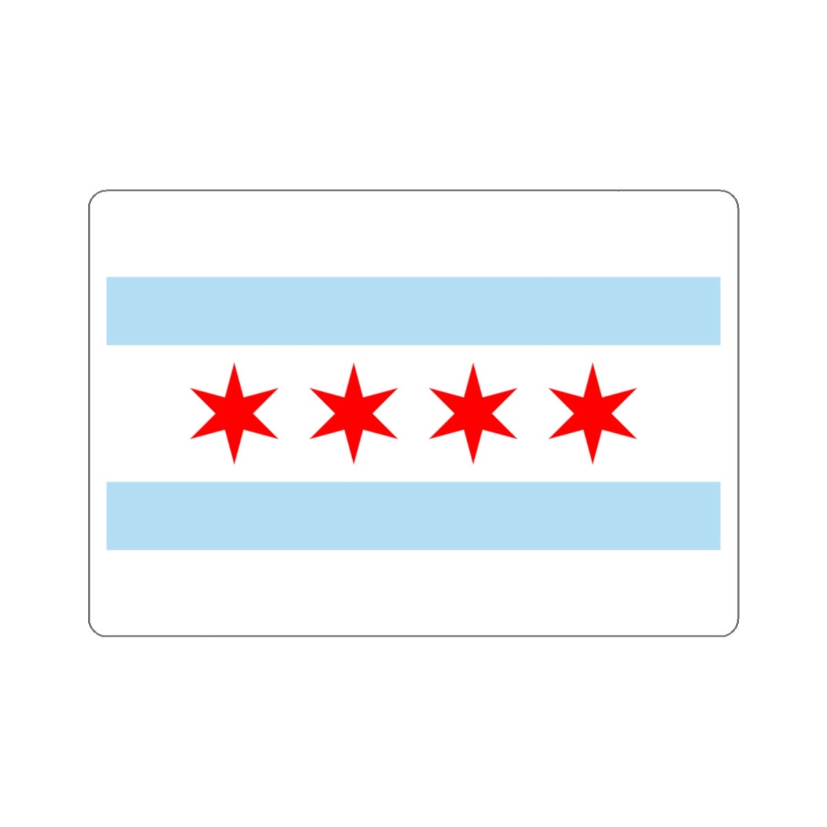 Chicago Flag Sticker - Etsy