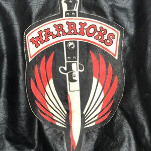 Vintage 1960s Leather Motorcycle Biker Club Patch Chopper Warriors ...