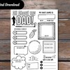 All About My Dad, Printable, Baseball Father's Day Activity Coloring ...