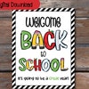 Welcome to My Classroom Sign, Classroom Door Sign Printable, First Day ...