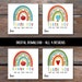 Teacher Thank You Tags - Rainbow Theme - Digital Download Set of 4 - Etsy