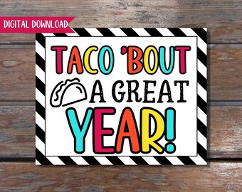 Taco Bout a Great Teacher, PRINTABLE Gift Tags, Teacher Gifts, Teacher ...