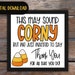 Printable Appreciation Tag - "this May Sound Corny, but Thank You!" - Etsy