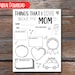 All About My Mom, All About My Mum Printable, Mothers Day Activity ...