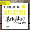 Printable Custodian Appreciation Tag - "everyday Sparkles Because of ...