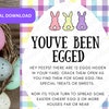 You've Been Egged Easter Game- Neighborhood Easter Egg Hunt Activity ...