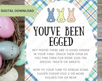 You've Been Egged Easter Game | |easter Egg Hunt Activity | Easter ...