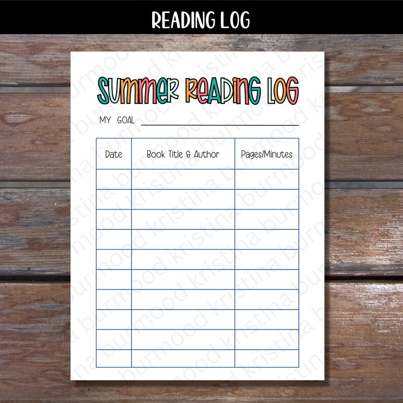 Summer Reading Bundle: Ice Cream Theme Digital Download - Etsy