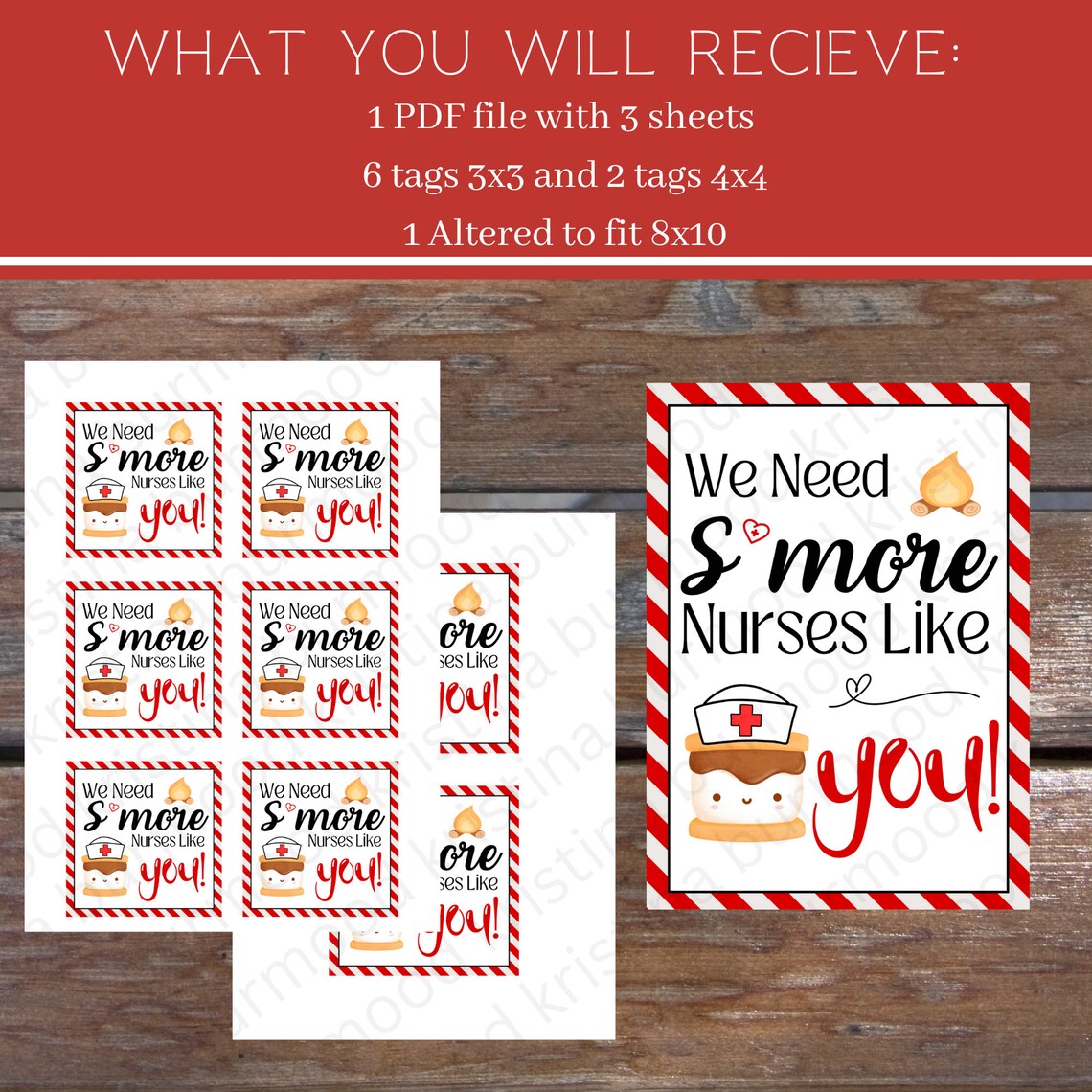 We Need S'more Nurses Like You |nurse Appreciation Week | Gift Tag ...