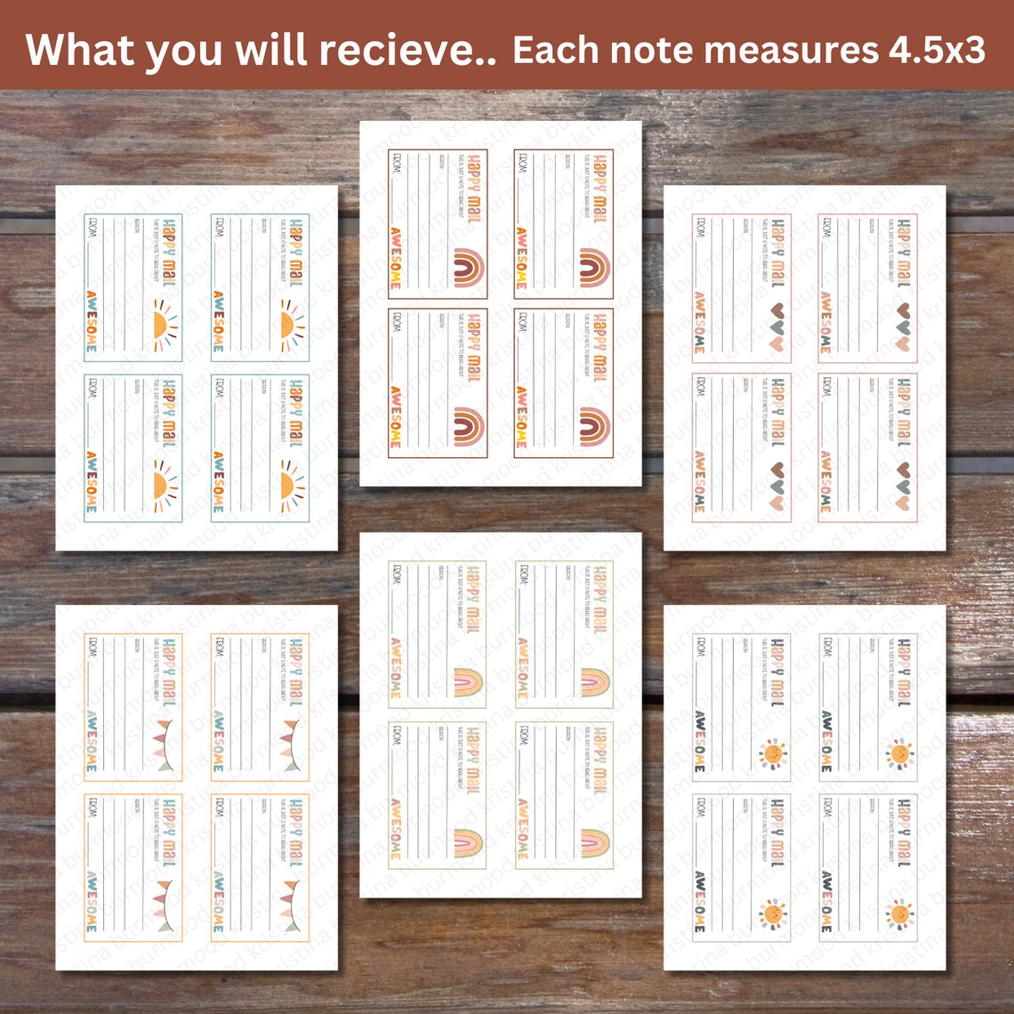 Teacher Happy Mail Notes: Printable Student Encouragement (PDF) - Etsy