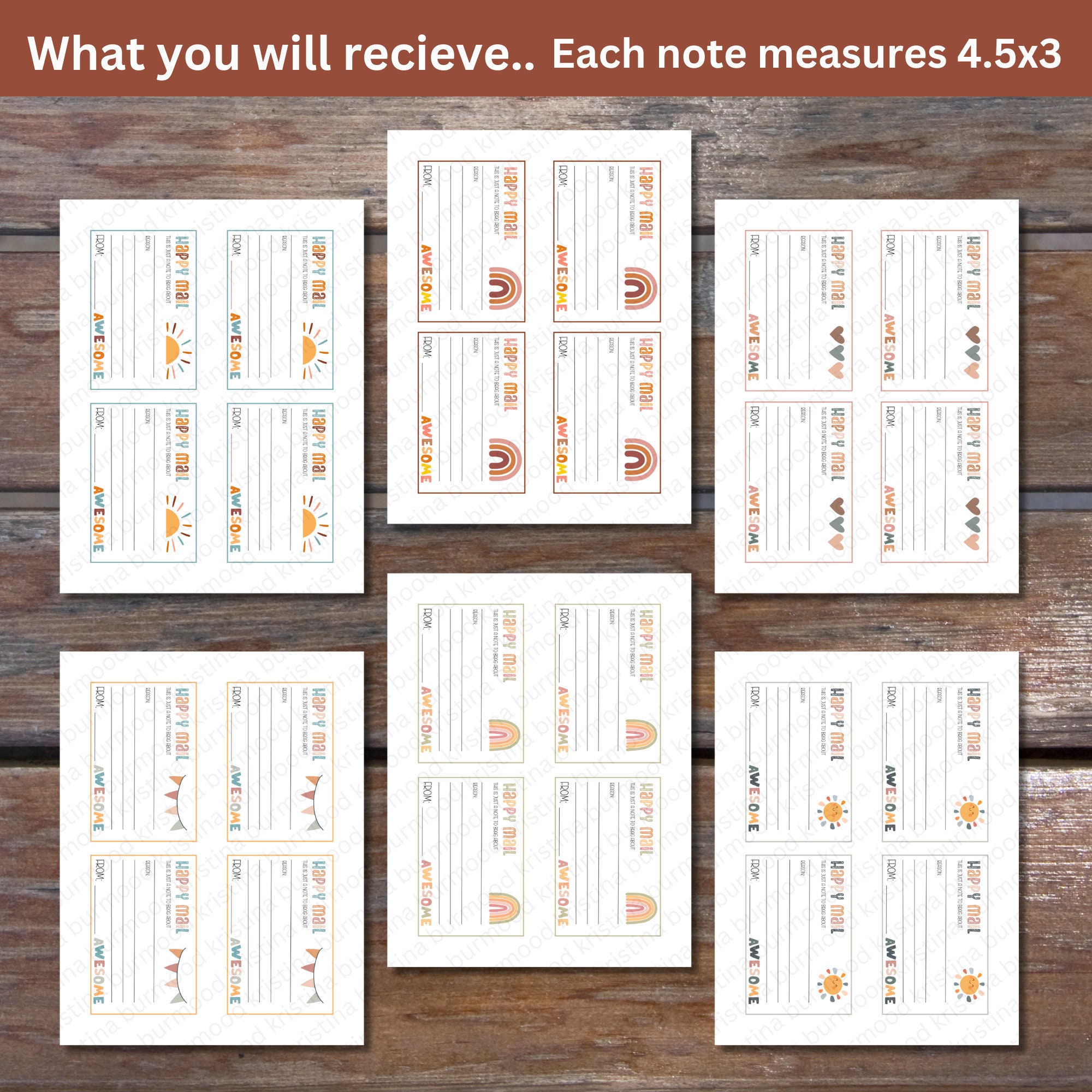 Teacher Happy Mail Notes: Printable Student Encouragement (PDF) - Etsy