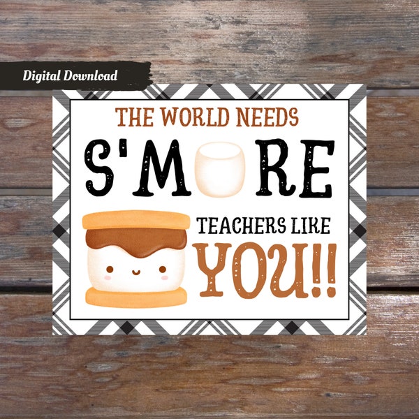 Smores Gift Tag - Etsy