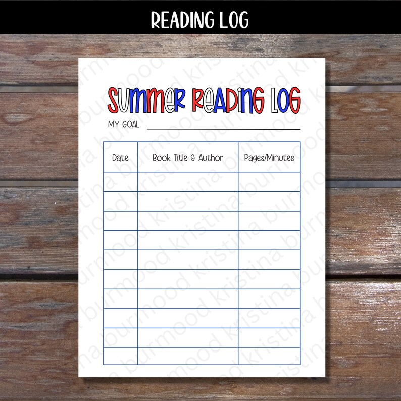 Summer Reading Bundle: Baseball Theme Digital Download - Etsy