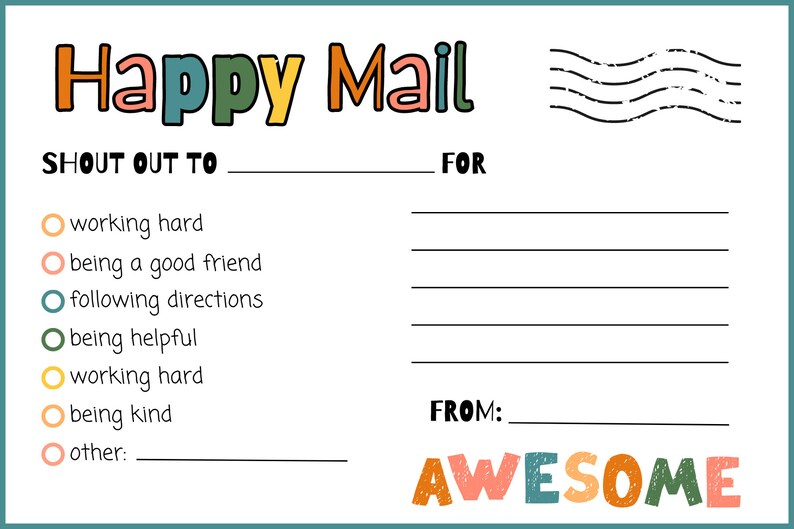 Teacher Mail, Happy Mail, Note From the Teacher, Teacher Report ...