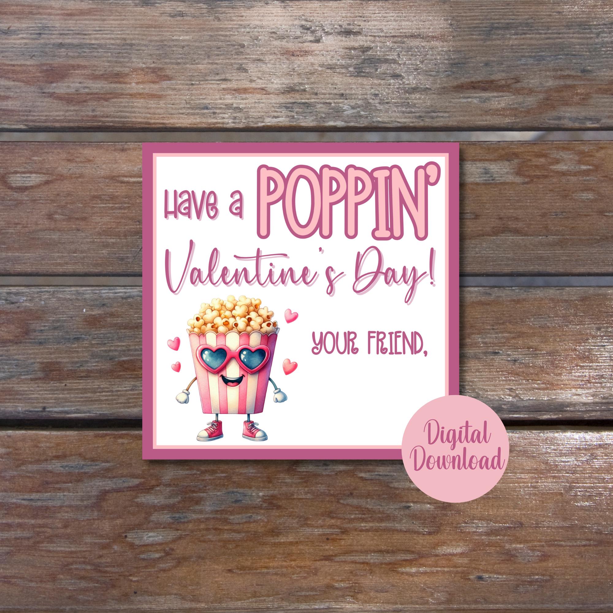 Have a Poppin Valentines Day Printable - Etsy
