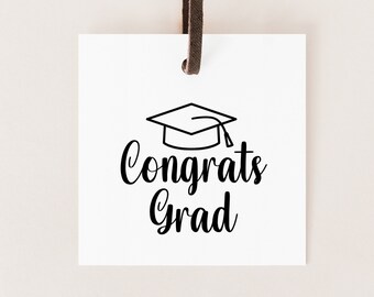 Congrats Grad Gift Tags, Class of 2023 Gift, Square Tag, Grad Gift ...