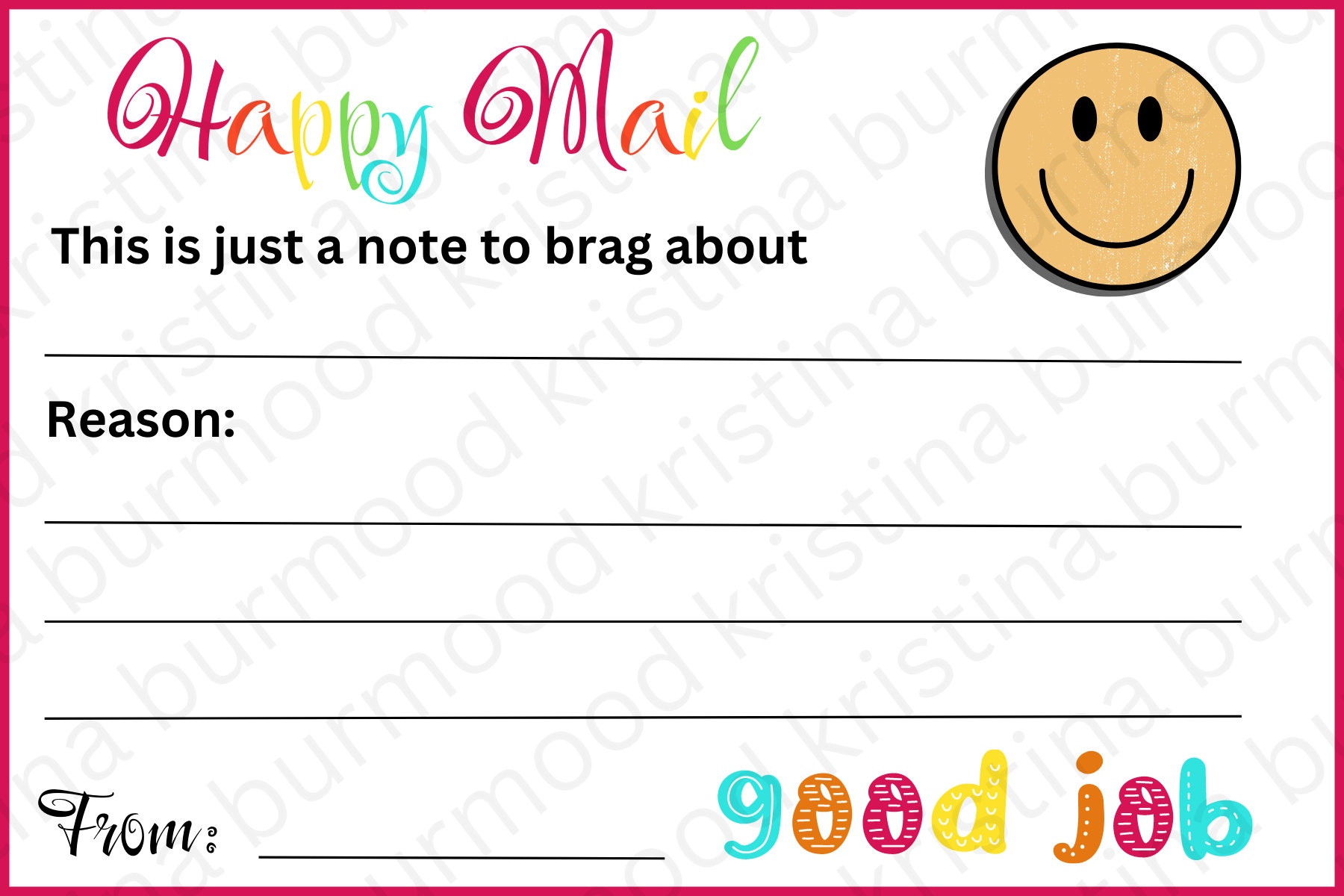 Teacher Mail, Happy Mail, Note From the Teacher, Teacher Report ...