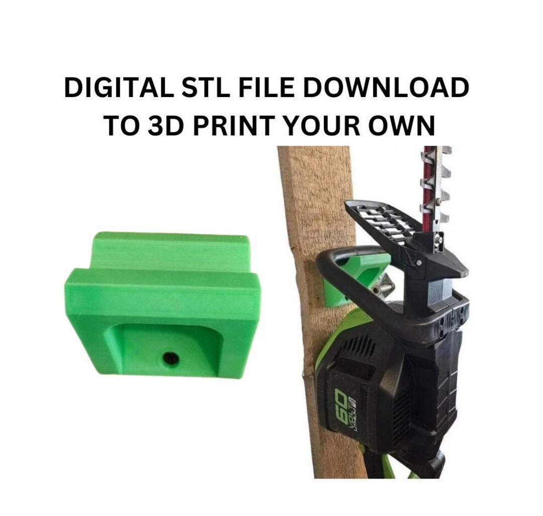 Digital STL File for Greenworks 60V Hedge Trimmer Mounting Bracket ...